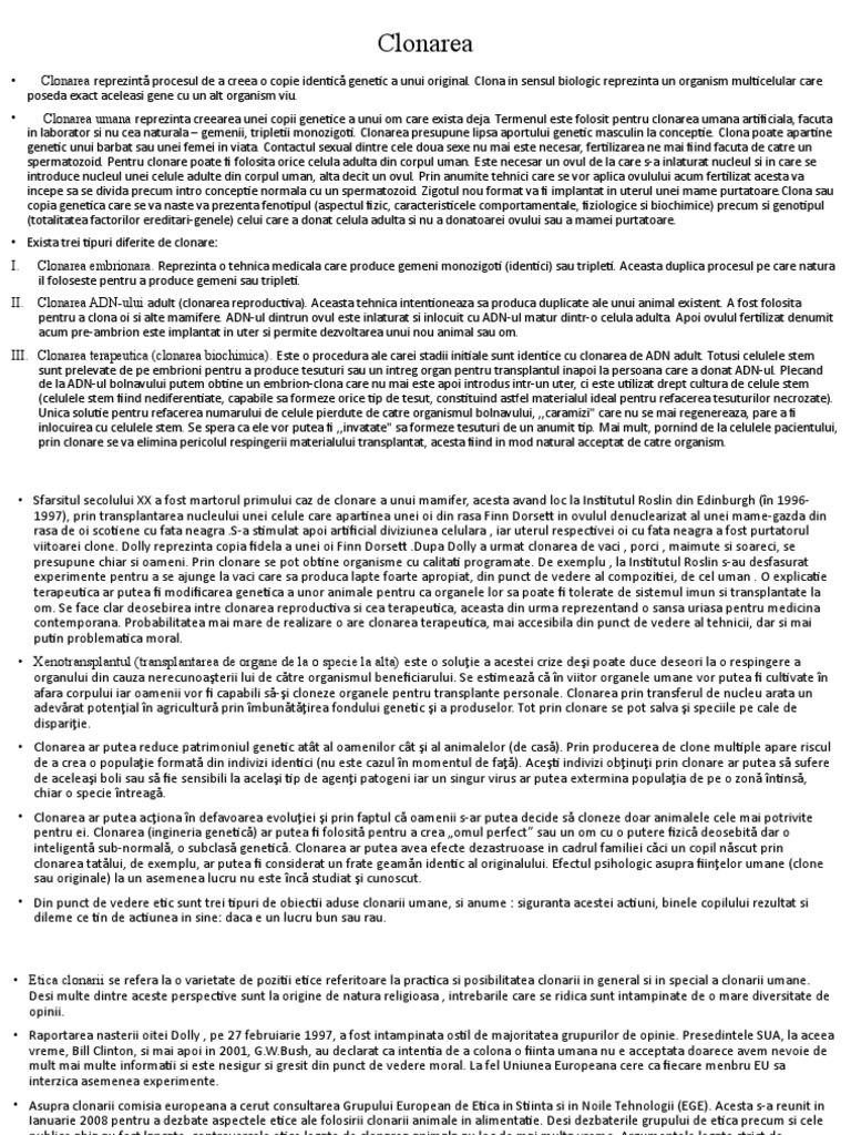Clonarea | PDF