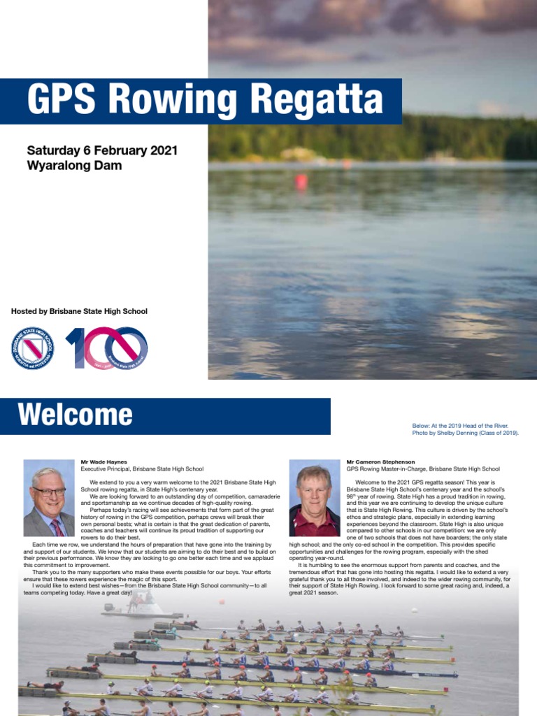 Gps Rowing Regatta Program | PDF | Rowing | Sports
