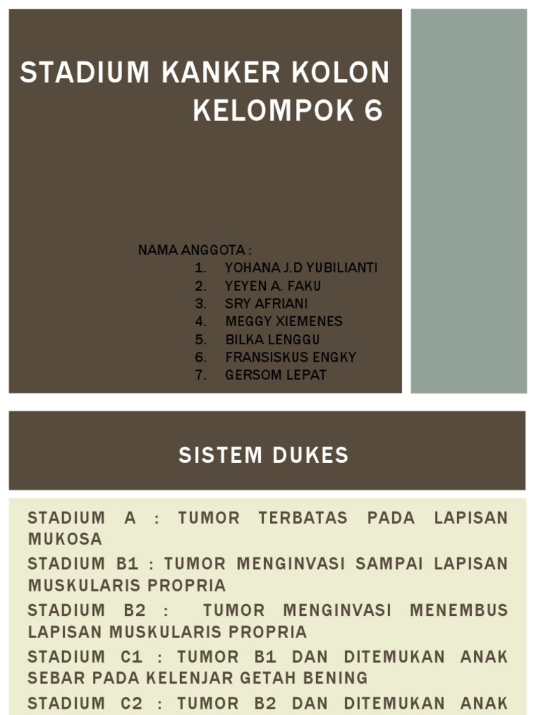 Stadium Kanker Kolon | PDF