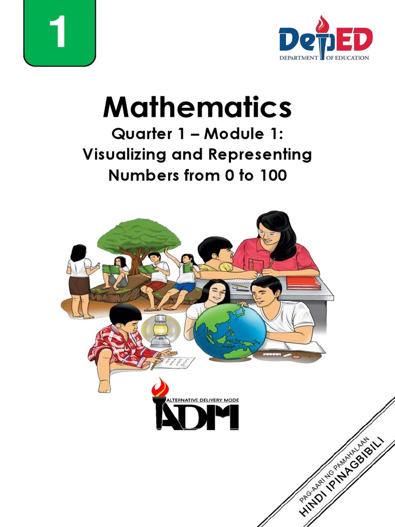 Math1 - Q1 - Wk1M1 - Visualizing and Representing Numbers From 0 To 100 ...