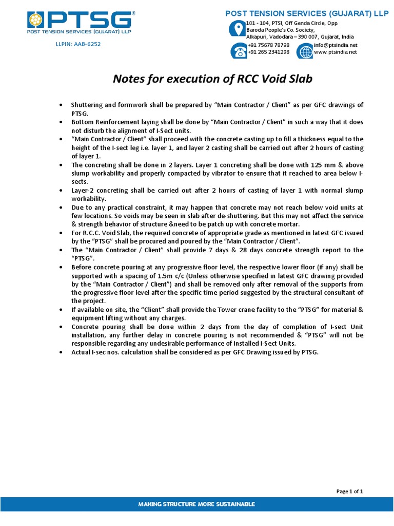 Construction Methodology - RC Void | PDF | Concrete | Architectural Design