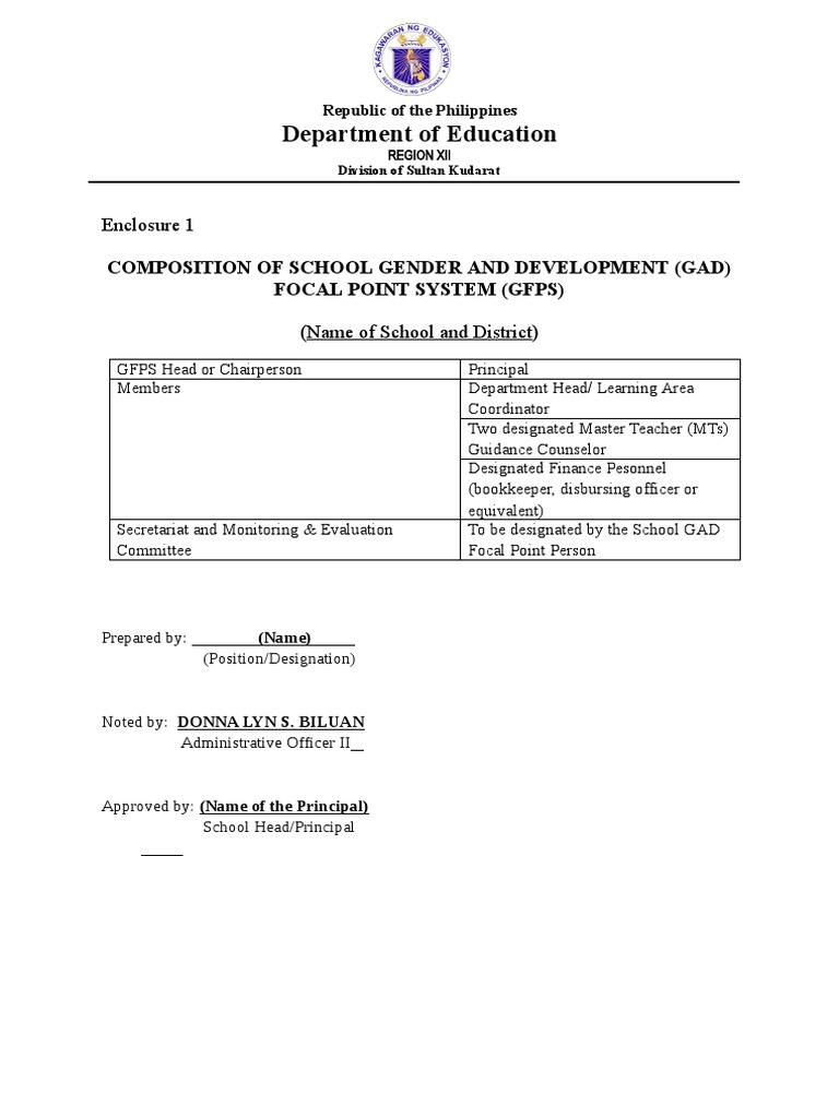 GFPS Composition for Schools | PDF