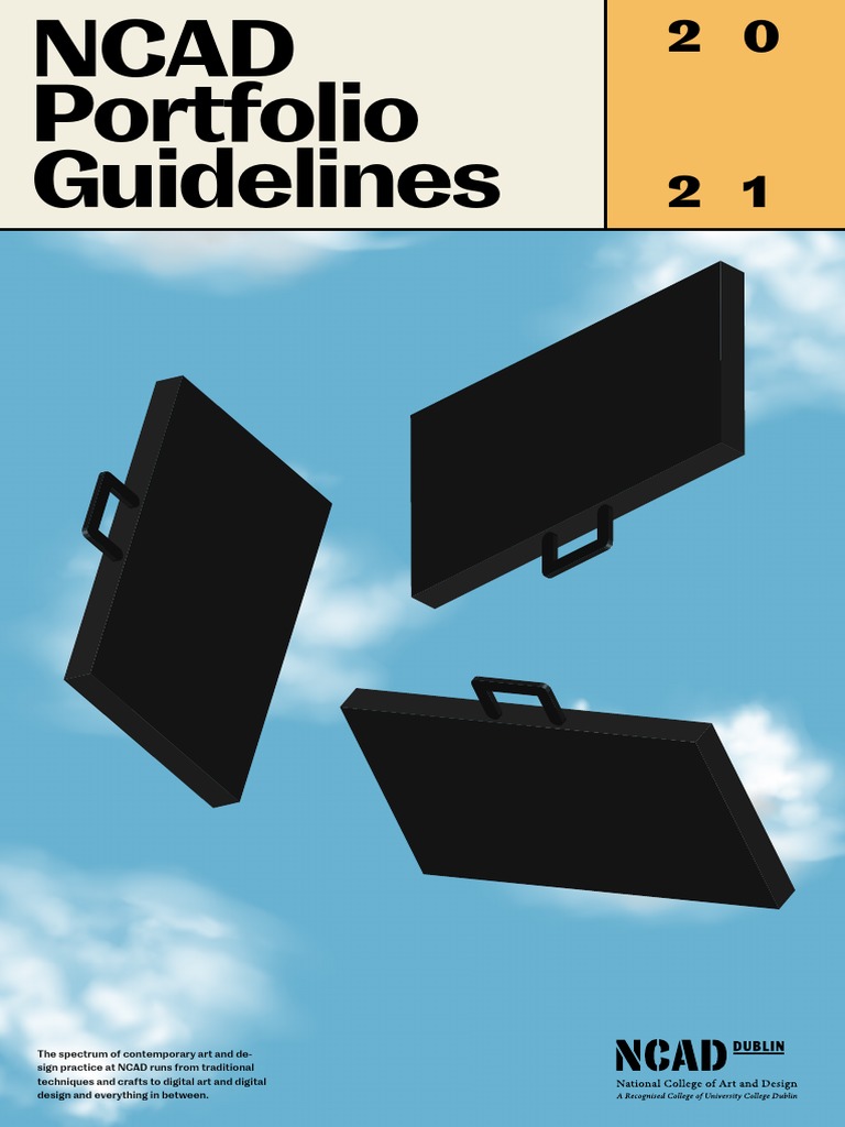 NCAD Portfolio Guidelines 2021 Single Page | PDF | Design | Aesthetics