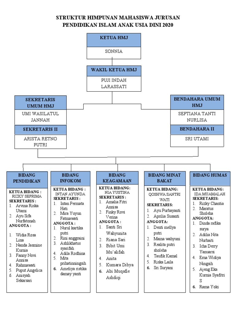 Struktur Himpunan Mahasiswa Jurusan | PDF