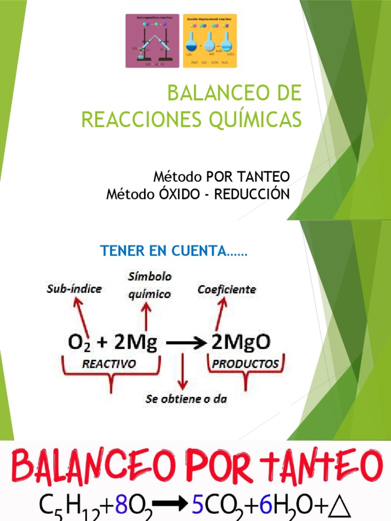 Balanceo de Ecuaciones Químicas | PDF