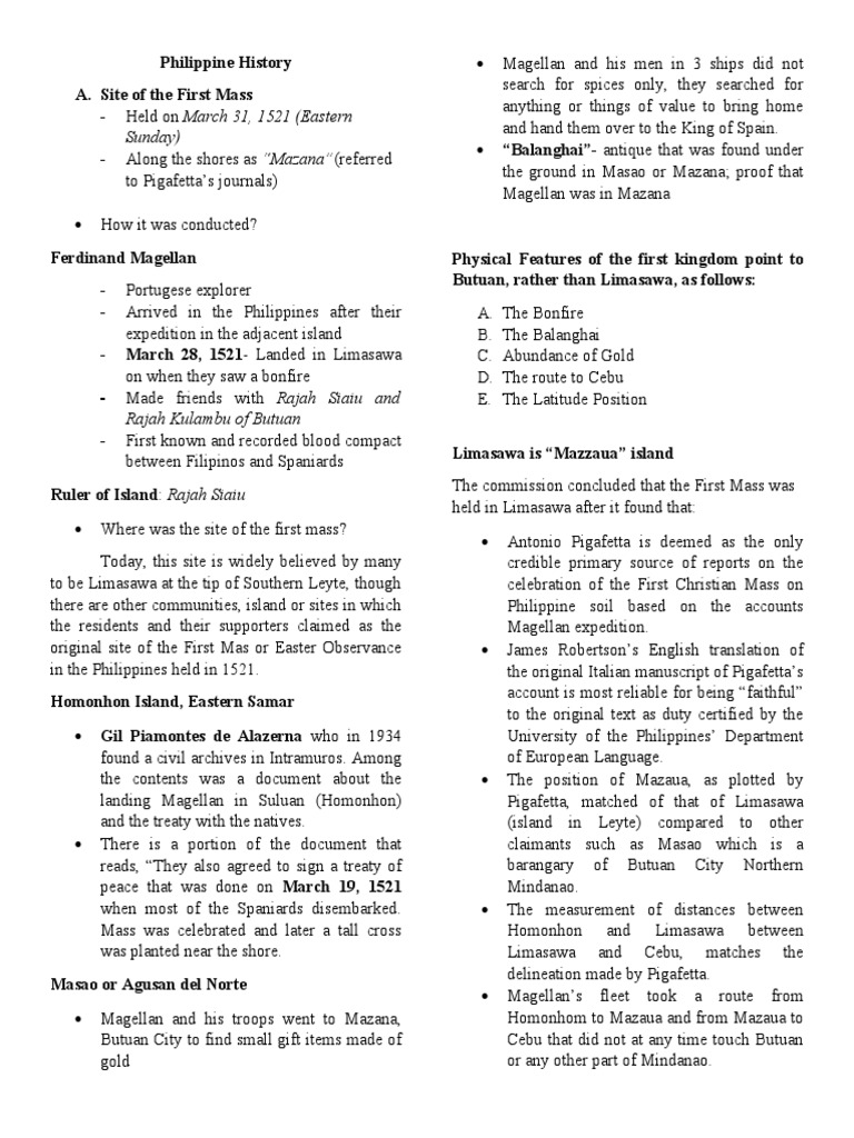 Philippine History Reviewer | PDF | Philippines