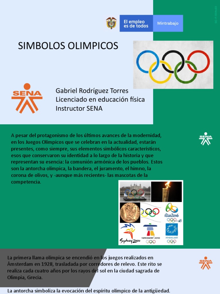 Simbolos Olimpicos | PDF | Juegos olímpicos | Deportes