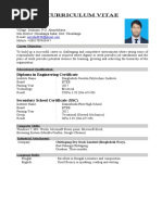 Bangladeshi CV Template | PDF | Bangladesh | Vocational Education