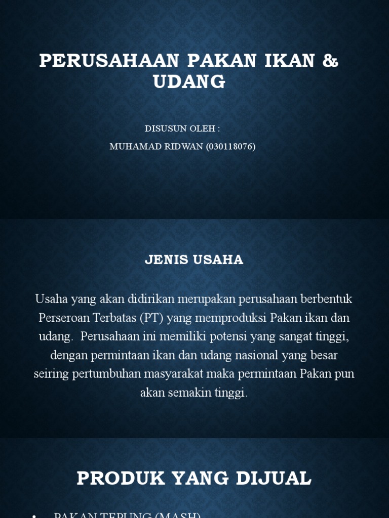 Pra Proposal Pabrik Pakan | PDF