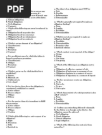 Obligations and Contracts Quiz | PDF | Law Of Obligations | Damages