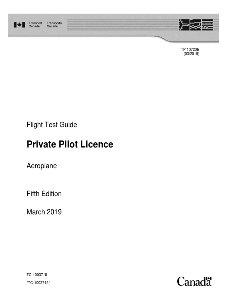 Private Pilot Licence: Flight Test Guide | PDF | Flight Instructor ...