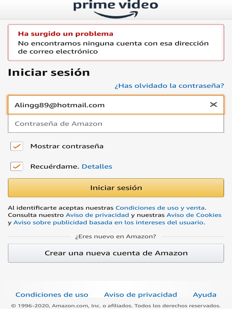 Iniciar Sesión en Amazon | PDF