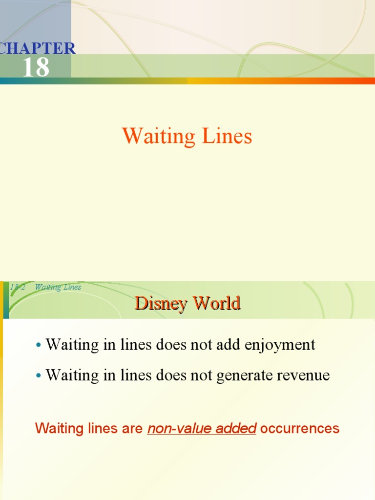 Chap018 Waiting-Lines | PDF | Applied Mathematics | Teaching Mathematics