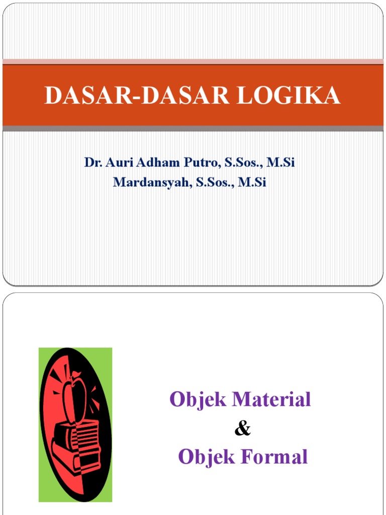 Objek Material & Objek Formal | PDF | Pengembangan Diri