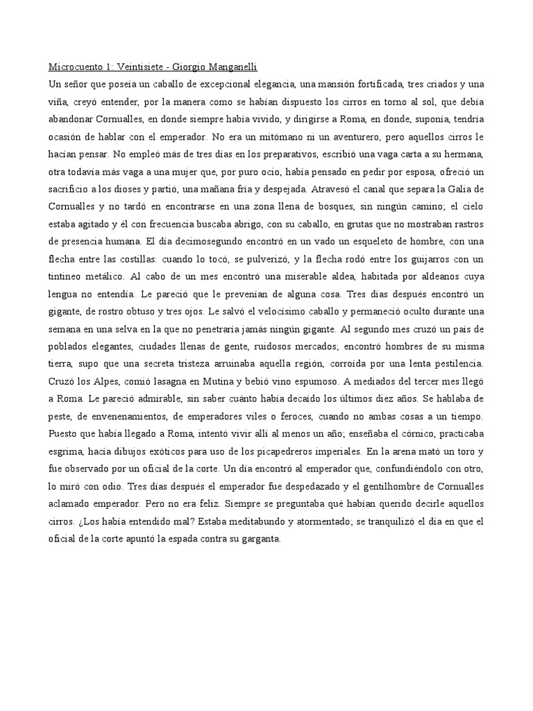 Selección de Microcuentos | PDF