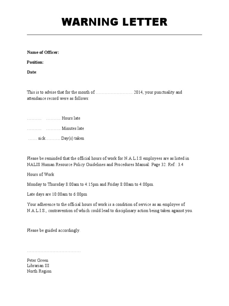 Warning Letter | PDF