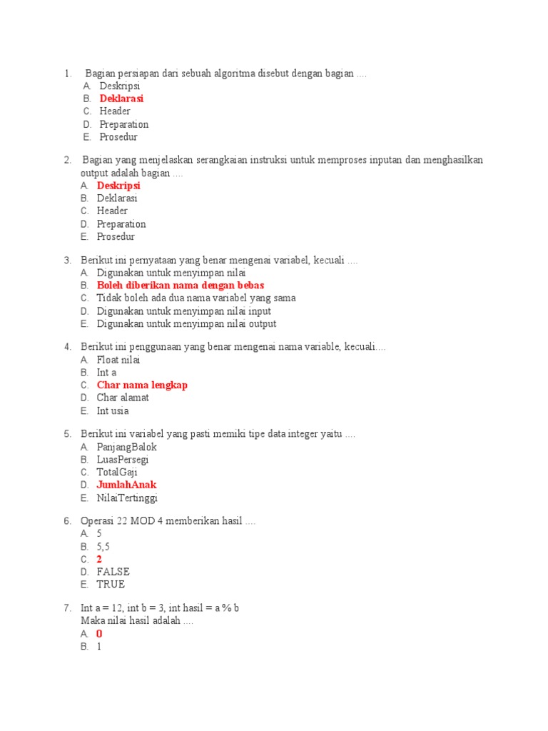 Soal Prodas Kelas X SMT 2 | PDF