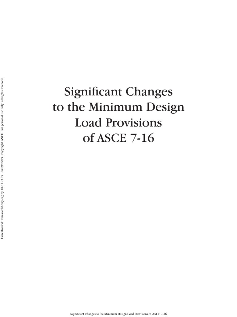 Cover Significant Changes ASCE 7-16 | PDF | Civil Engineering | Business