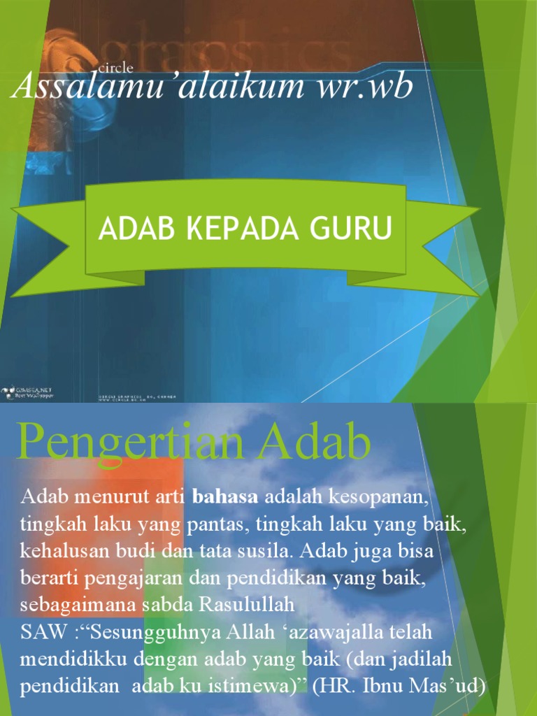 Adab Terhadap Guru | PDF