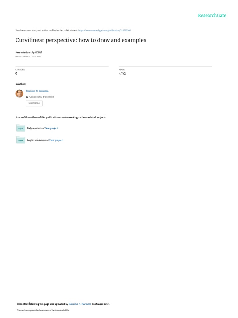 Curvilinear Perspective: How To Draw and Examples: April 2017 | PDF ...