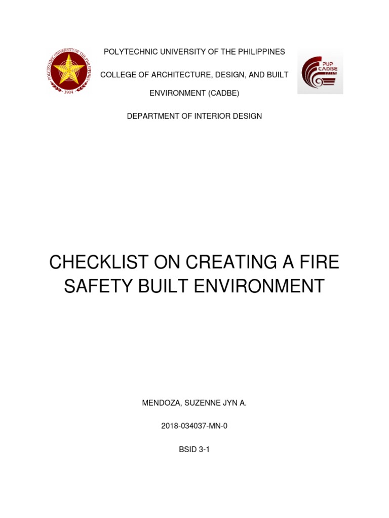 Checklist Fire Safety | Download Free PDF | Fire Sprinkler System | Smoke