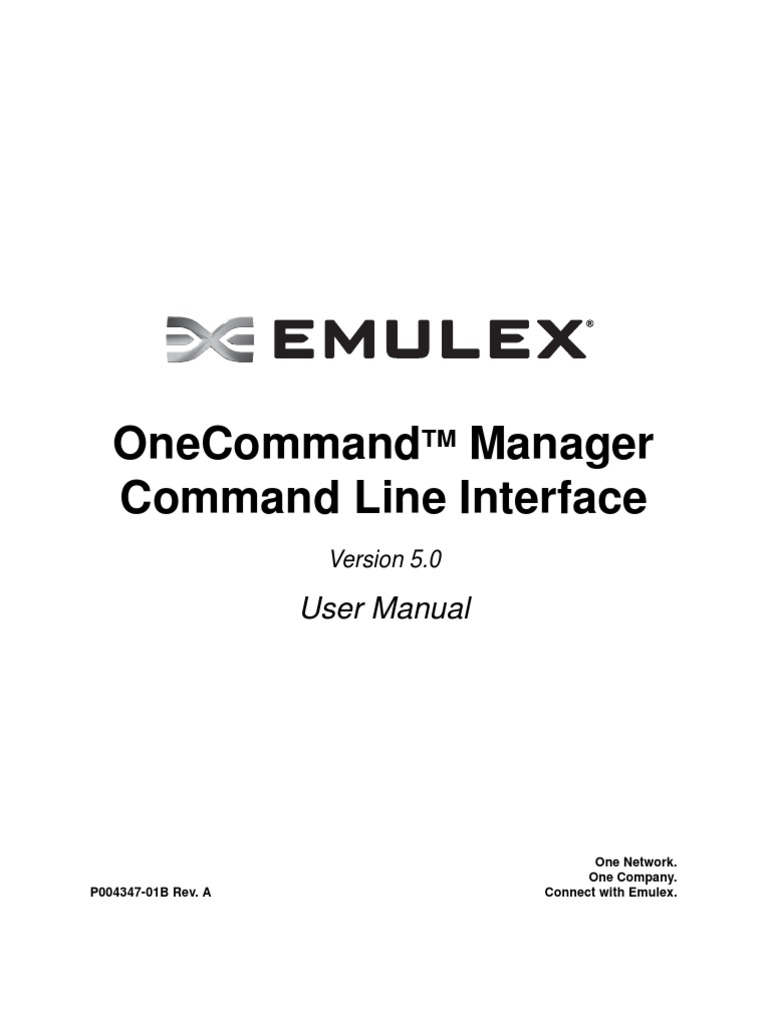 Corekit User Manual Emulex | PDF | Command Line Interface | Device Driver