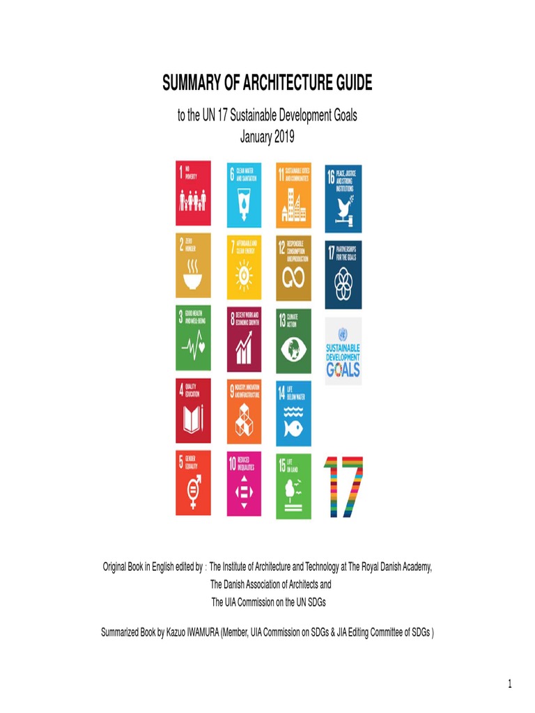 Summary of Architecture Guide: To The UN 17 Sustainable Development ...