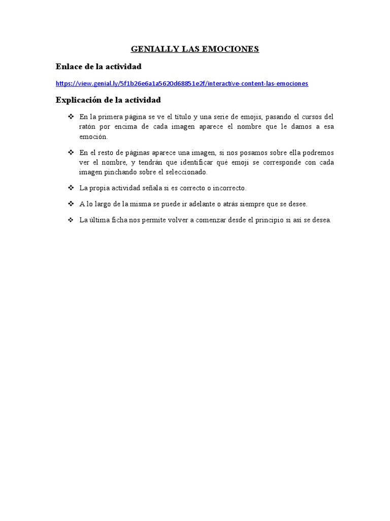 Genially Las Emociones Pdf
