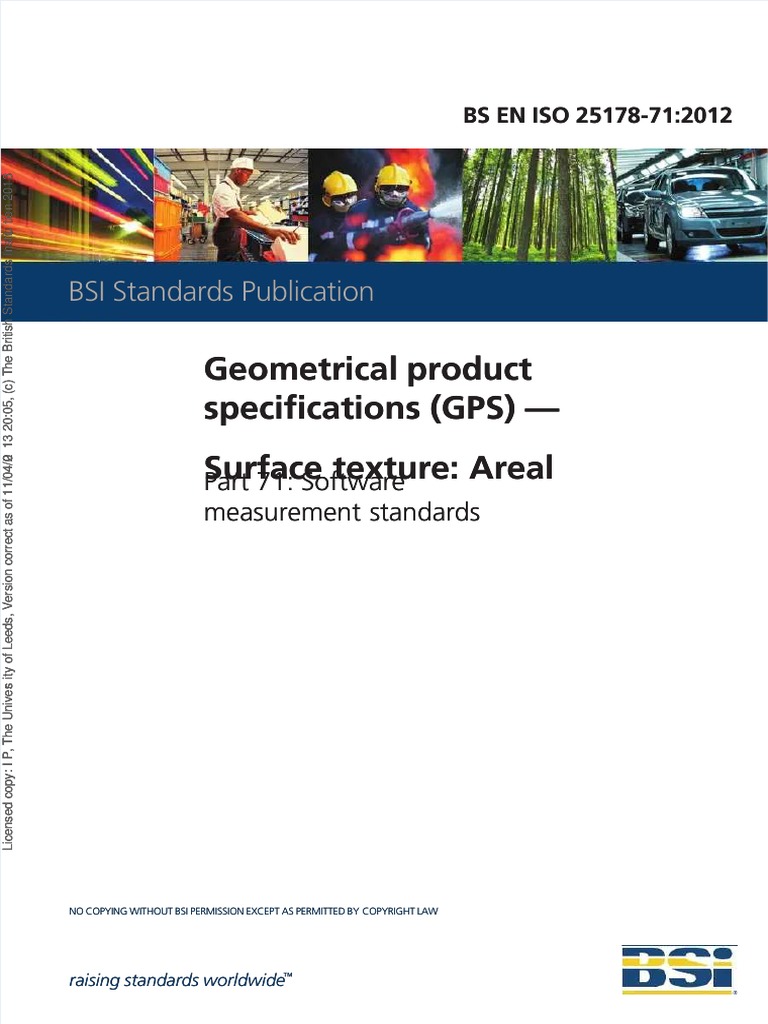 PDF Bs en Iso 25178 71 DD | PDF | Integer (Computer Science) | Regulation