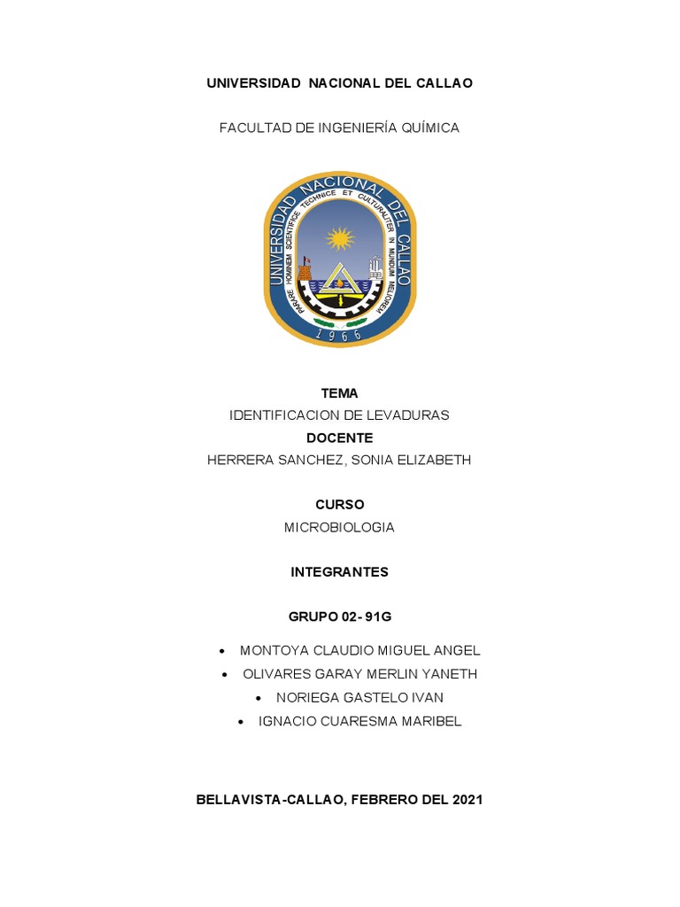 Micro Informe 6 Final | PDF | Levadura | Biología