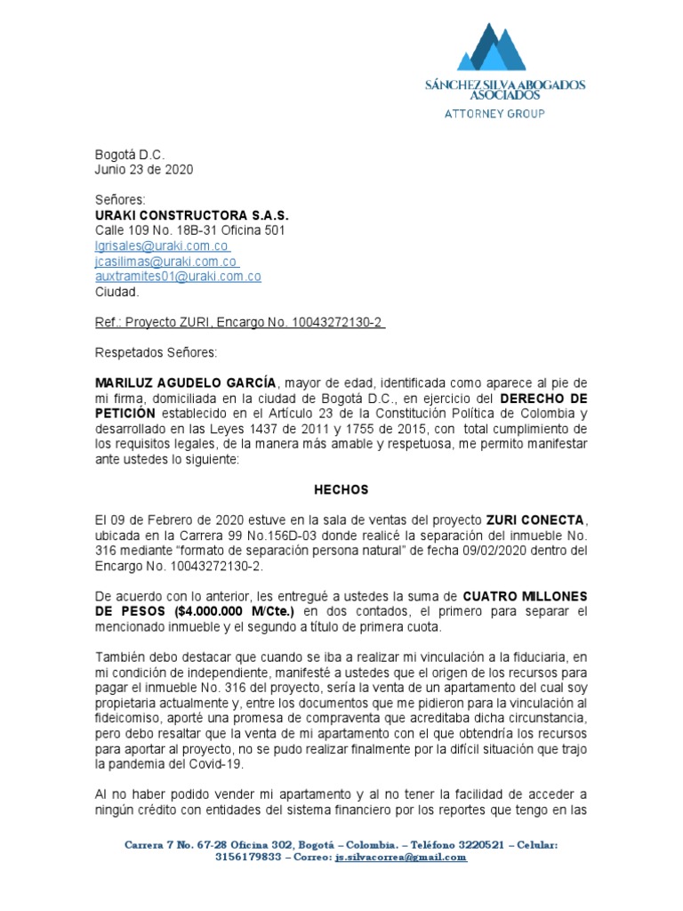 Carta Constructora Uraki | PDF | Business