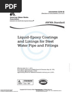Awwa C210-15 | PDF | Epoxy | Pipe (Fluid Conveyance)