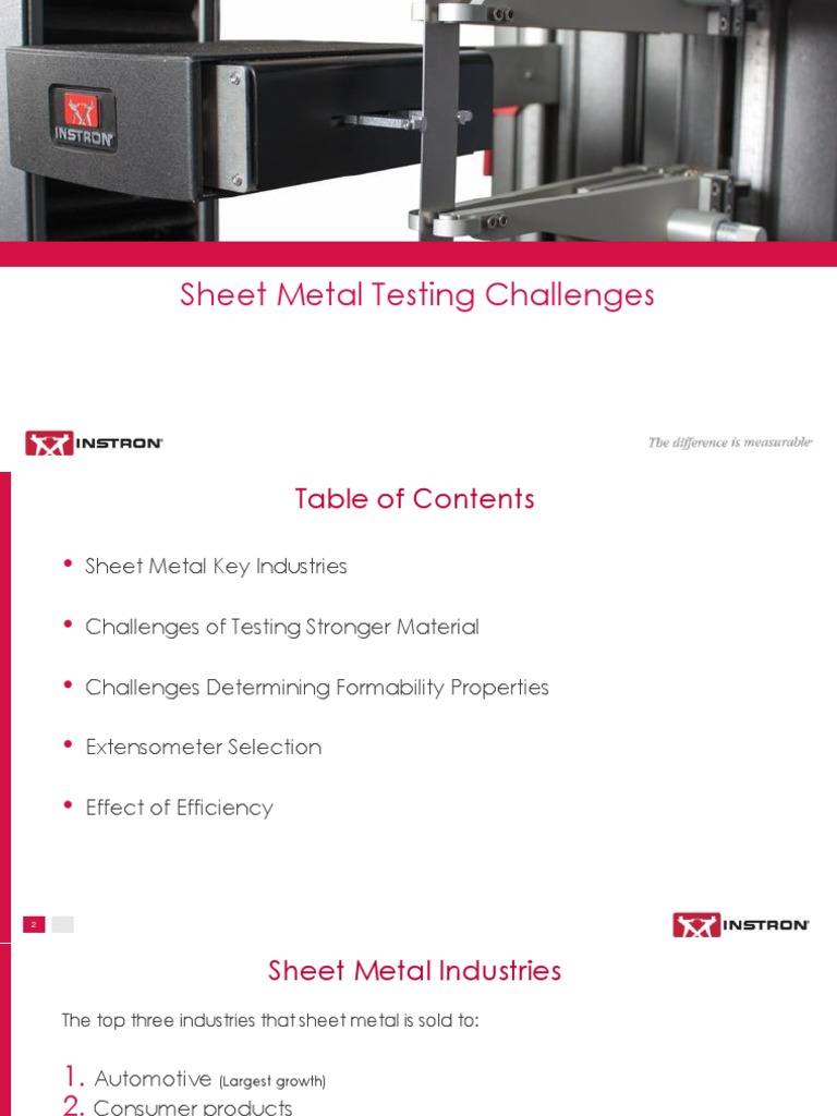 Sheet Metal Testing | PDF | Deformation (Engineering) | Strength Of ...