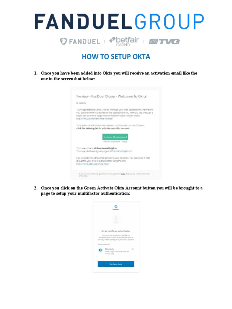 A Step-by-Step Guide to Setting Up Okta Multi-Factor Authentication | PDF