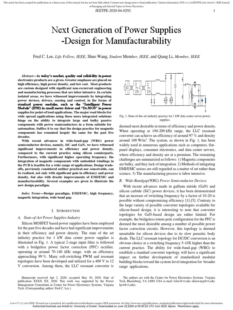 Next-Gen Power Supply Design Insights | PDF | Transformer | Inductor