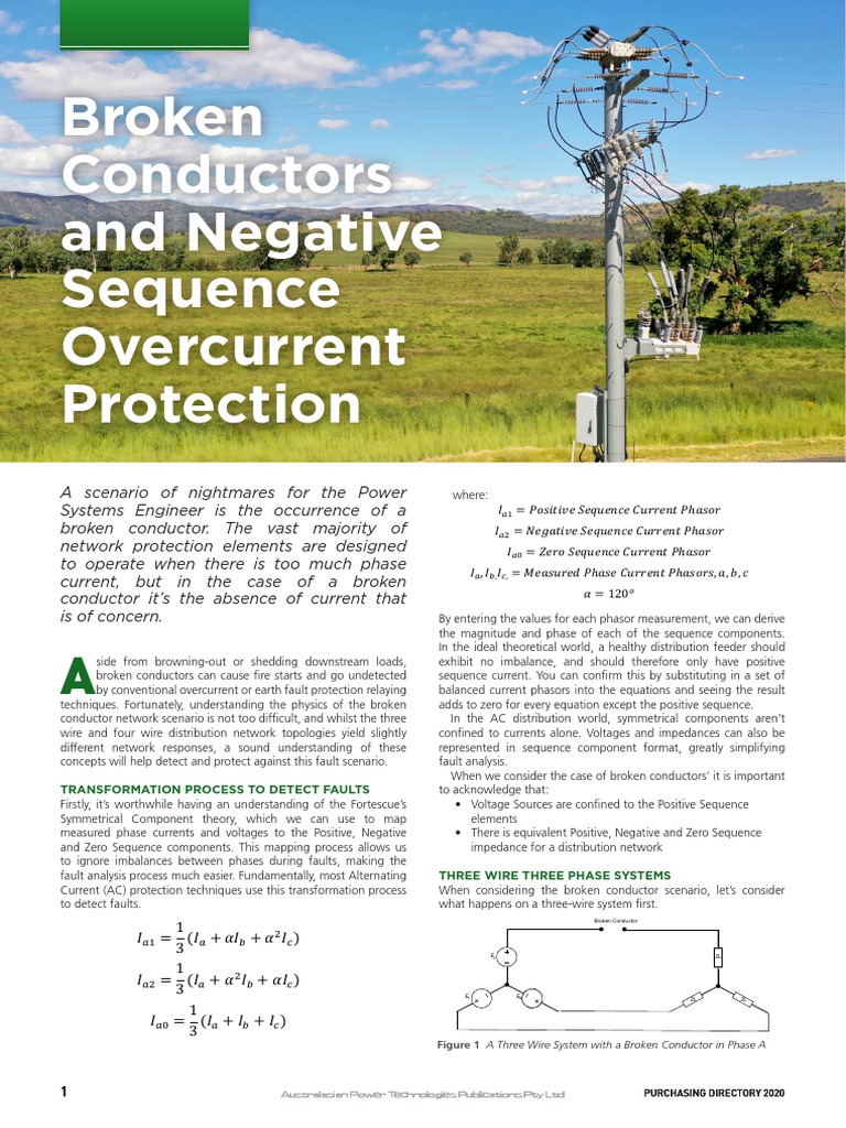 White Paper - Broken Conductors and Negative Sequence Overcurrent ...
