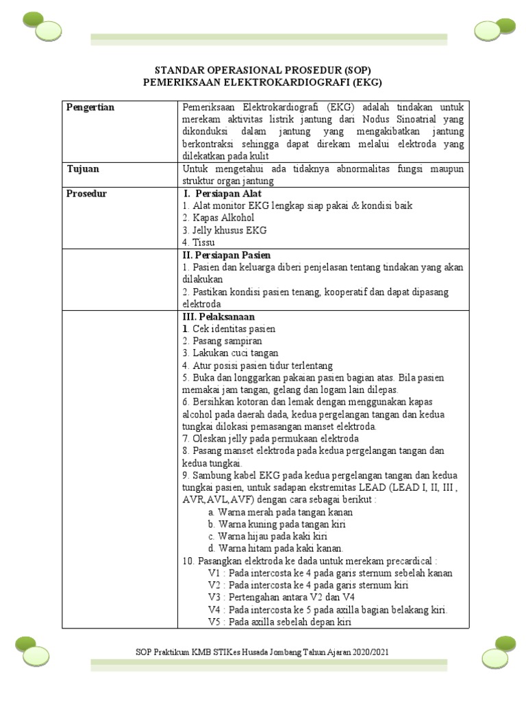 Standart Operasional Prosedur KMB | PDF