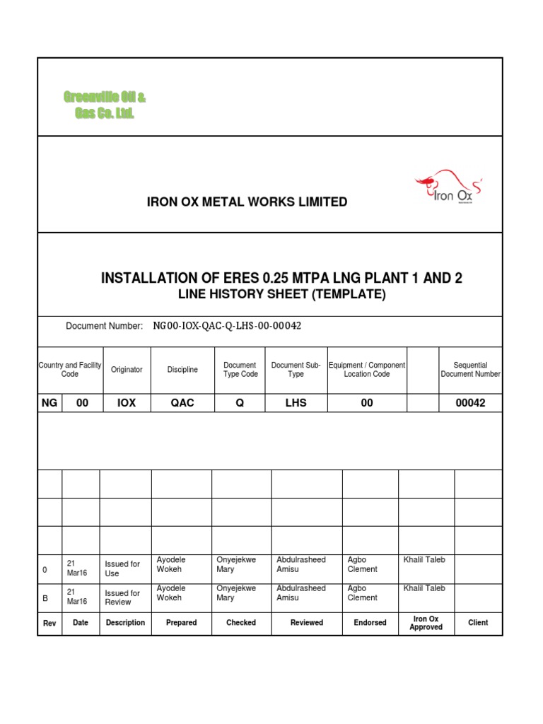 Line History Sheet | Download Free PDF | Joining | Business Process