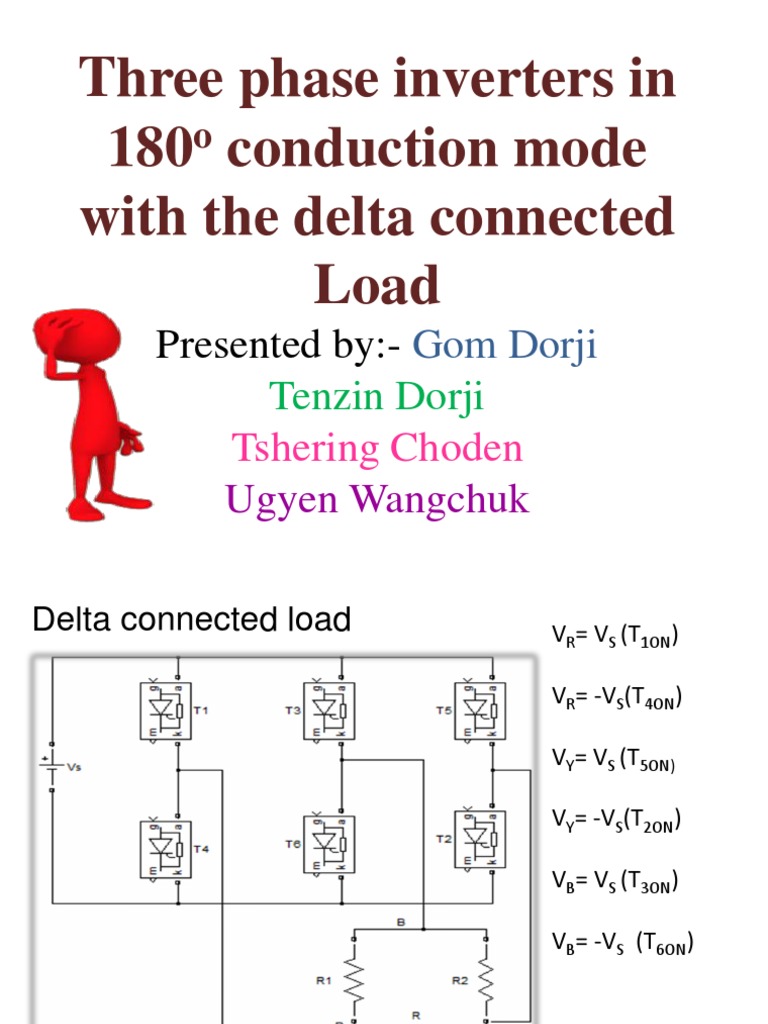 Three Phase Inverters in 180 Conduction Mode With The Delta Connected ...