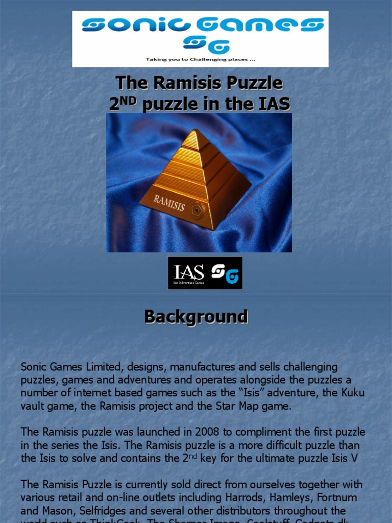 Ramisis Puzzle Overview and Details | PDF | Leisure | Business
