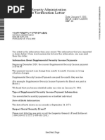 Benefit Verification Letter | PDF | Social Security Administration ...