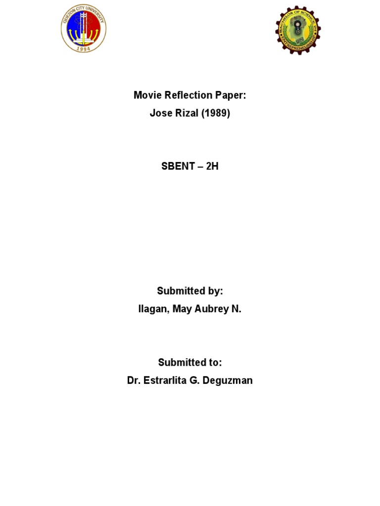Movie Reflection Paper About JOSE RIZAL | PDF | Philippines