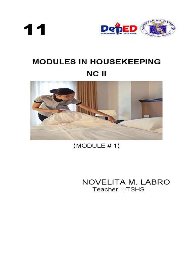 House Keeping - Module 1 | PDF | Housekeeping | Janitorial Service