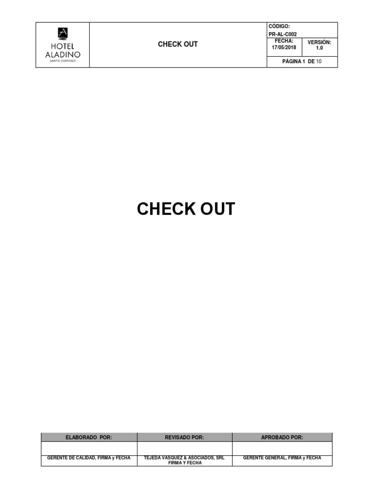 Check Out | PDF | Business | Contabilidad y Auditoria