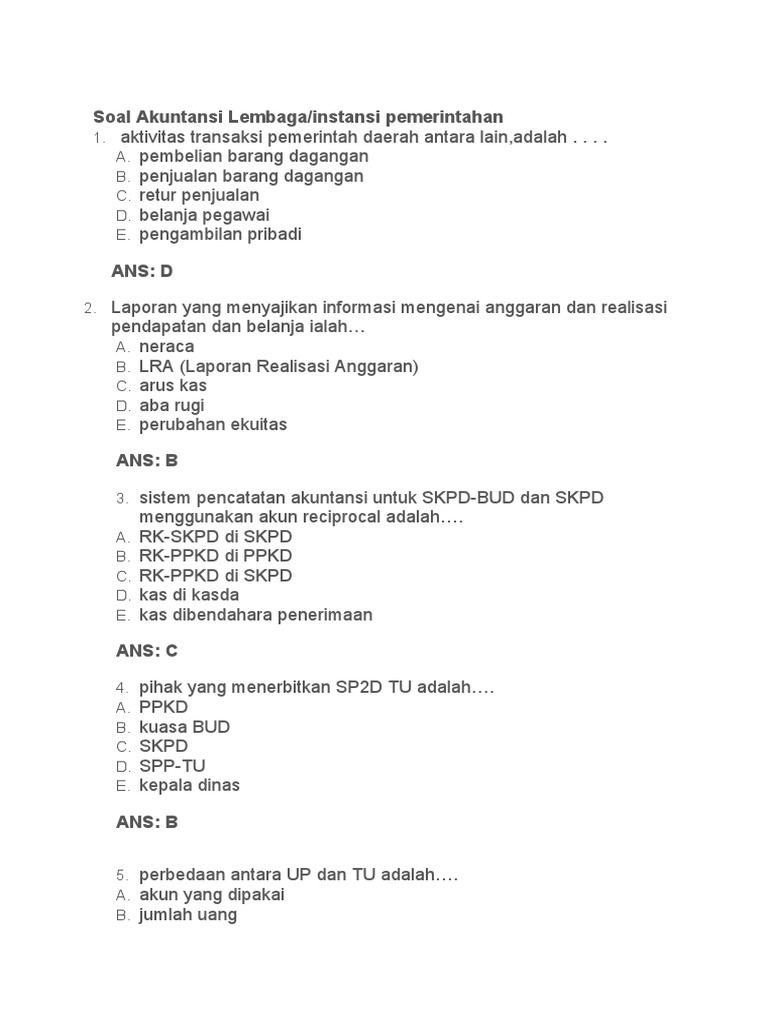 Akuntansi LRA dan Sistem SKPD | PDF | Pengelolaan Keuangan & Uang