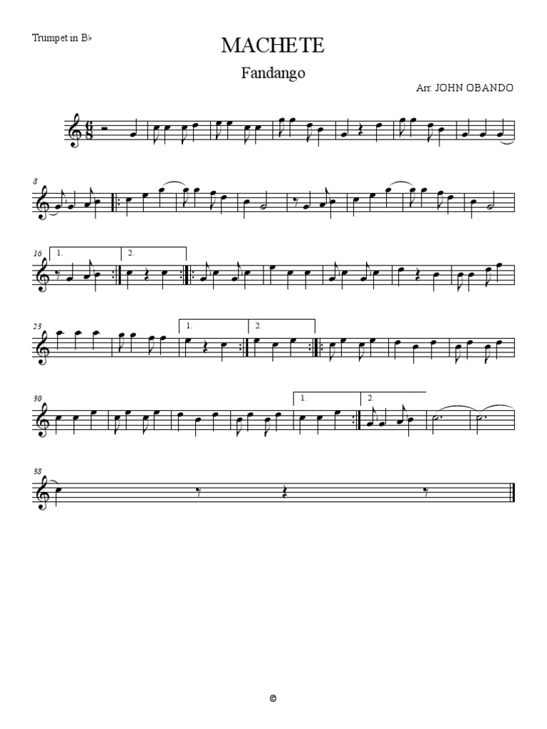 MACHETE - Trumpet in BB | PDF