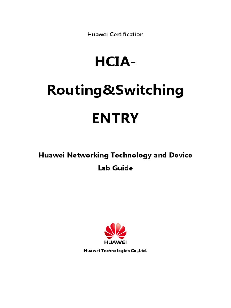 HCIA-Routing & Switching Entry Lab Guide V2.5 | PDF | Ip Address | Internet Protocol Suite