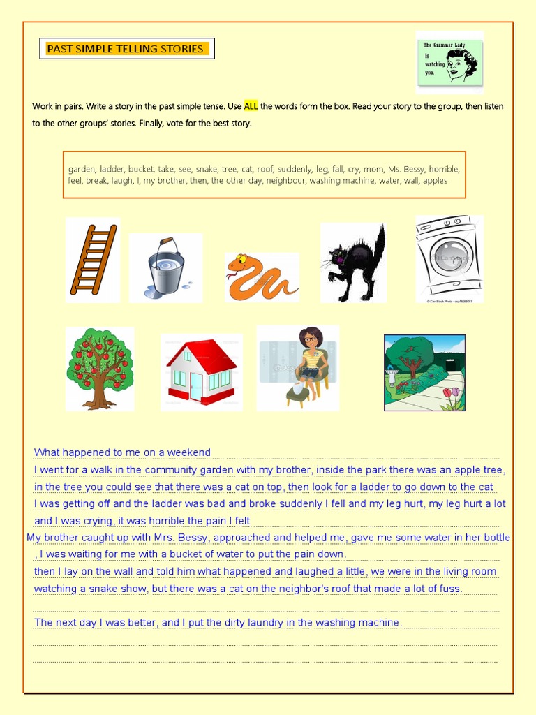 Create A Story Past Simple | PDF