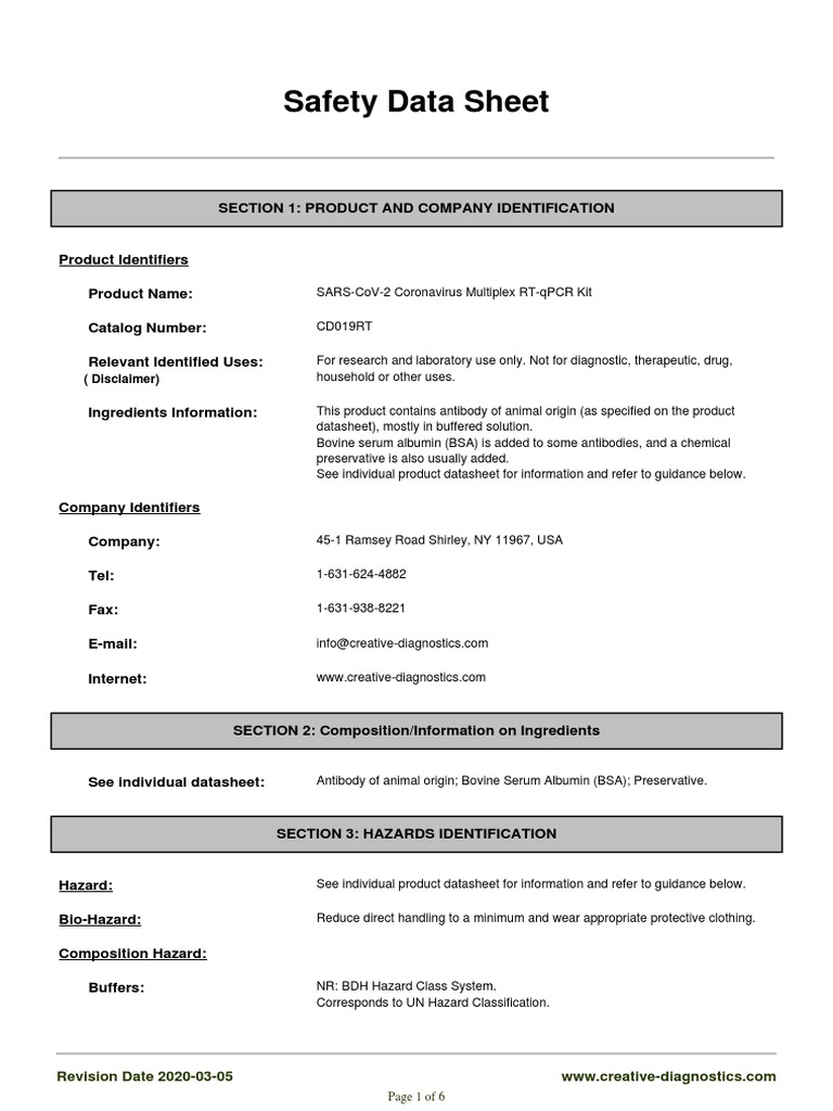PCR Test Safety Guidelines CDC | PDF | Personal Protective Equipment ...
