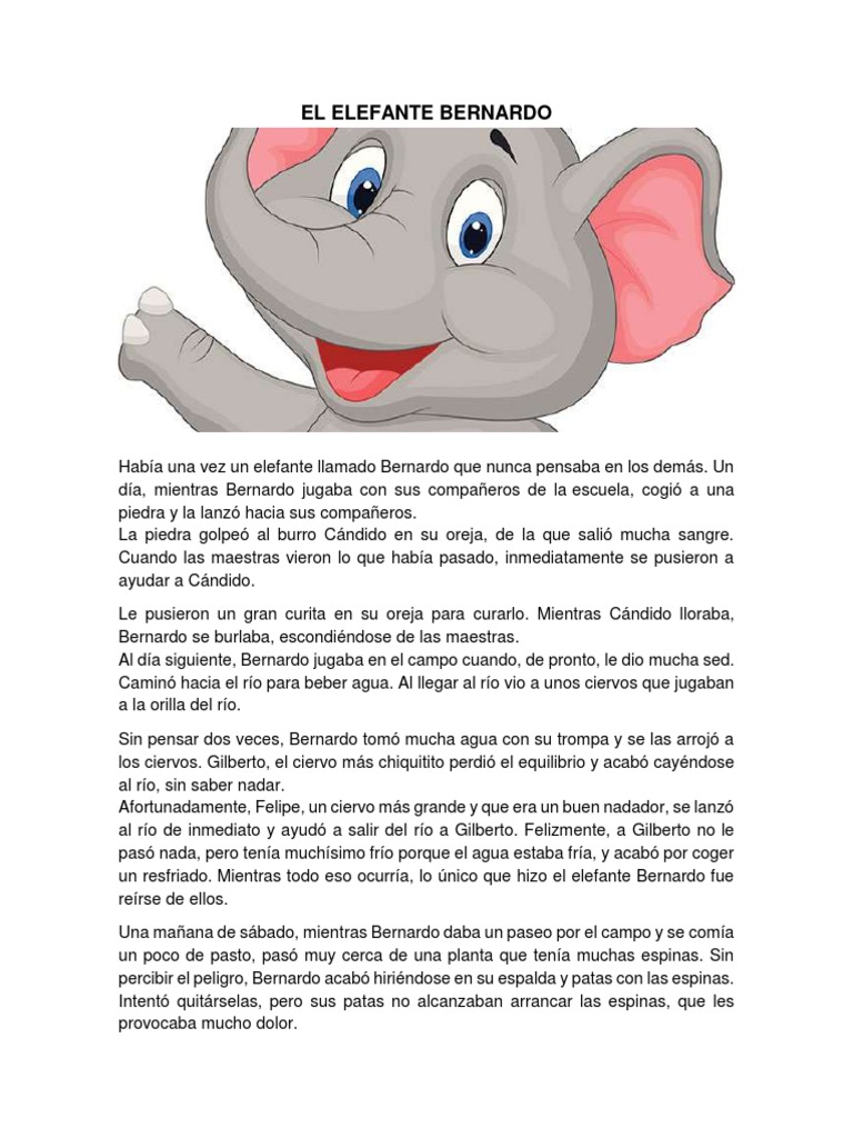 Cuento El Elefante Bernardo Pdf